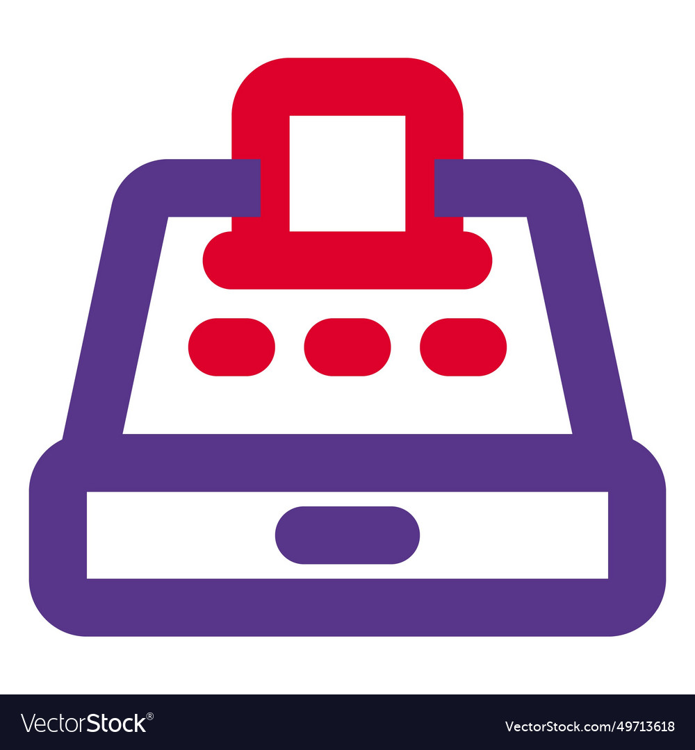 Device For Processing Financial Transactions Vector Image