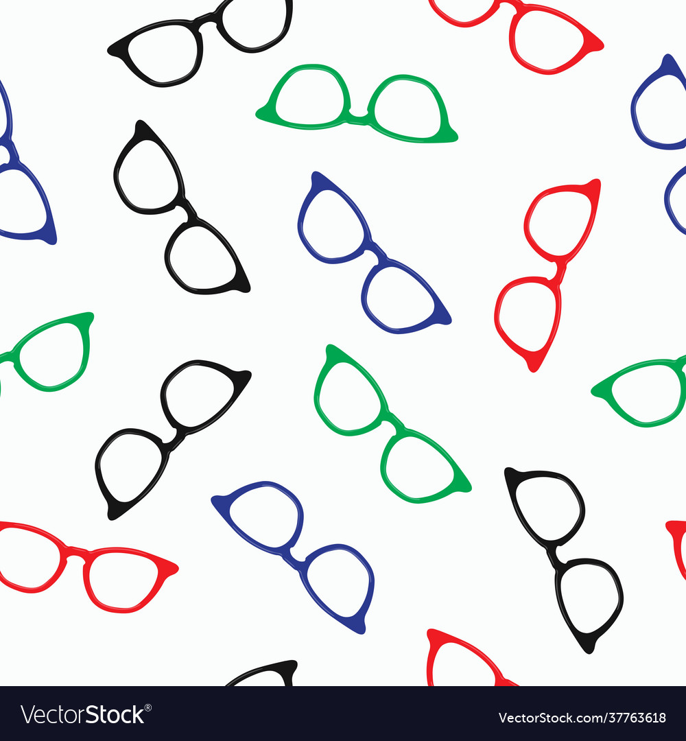 Glasses pattern Royalty Free Vector Image - VectorStock