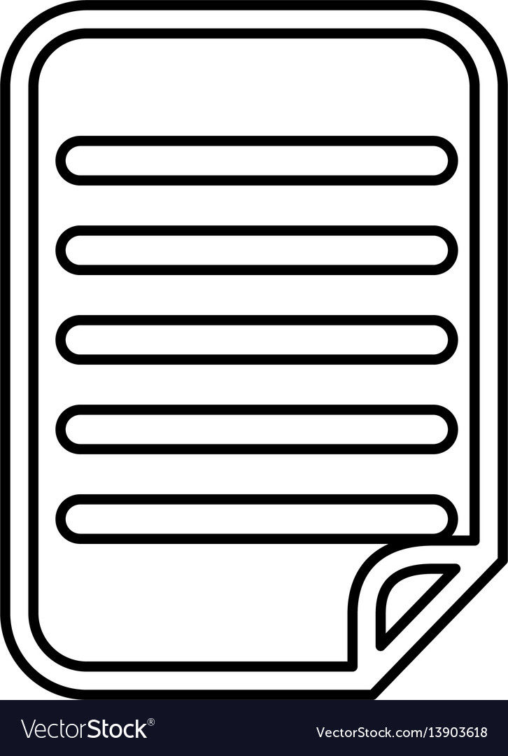 Sheet document paper Royalty Free Vector Image