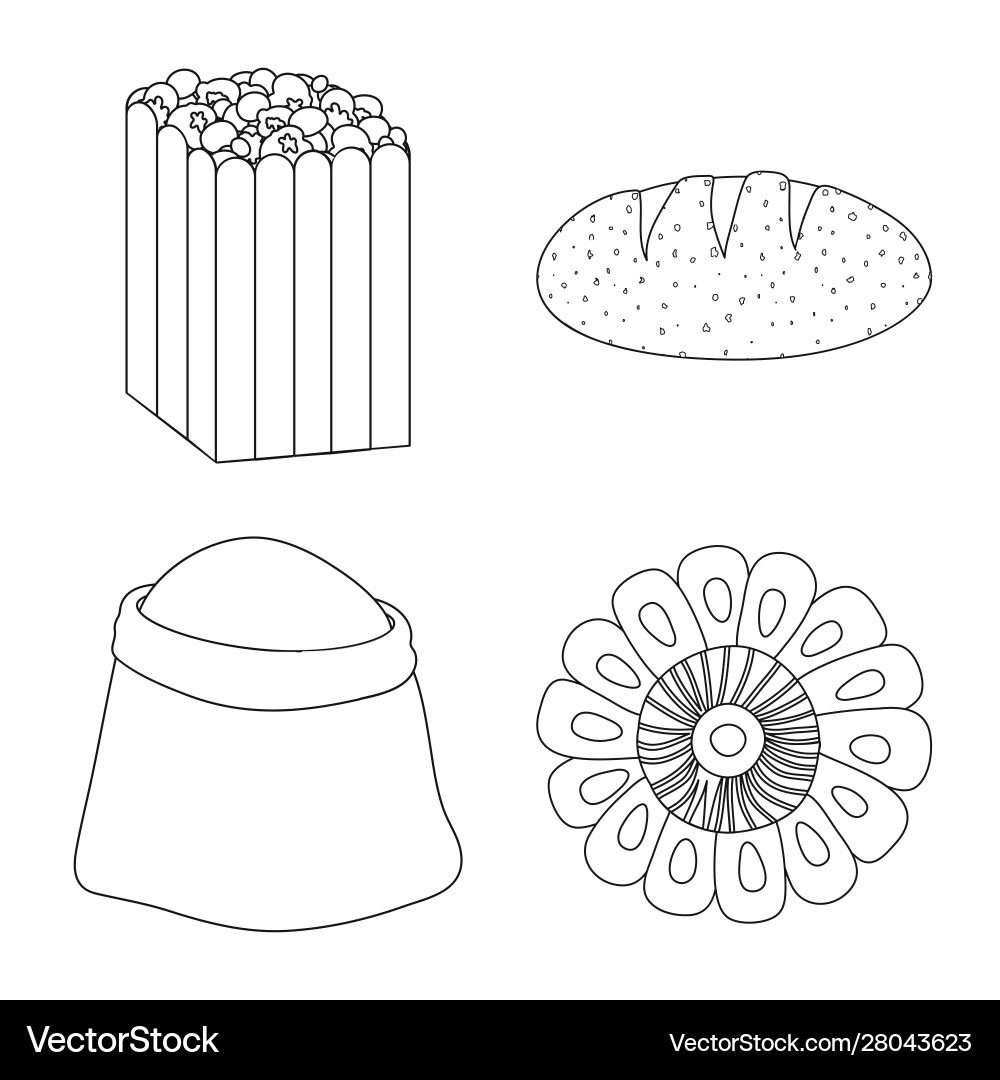 Farm and crop symbol set Royalty Free Vector Image