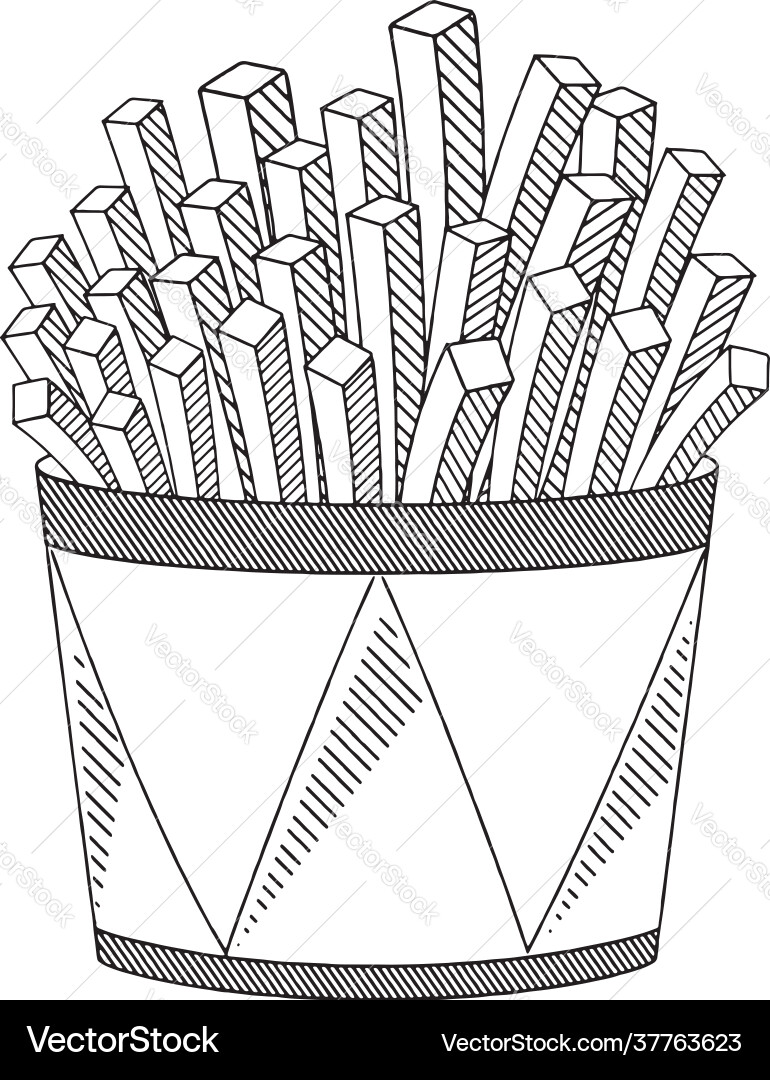 Basket Of Fries Clip Art