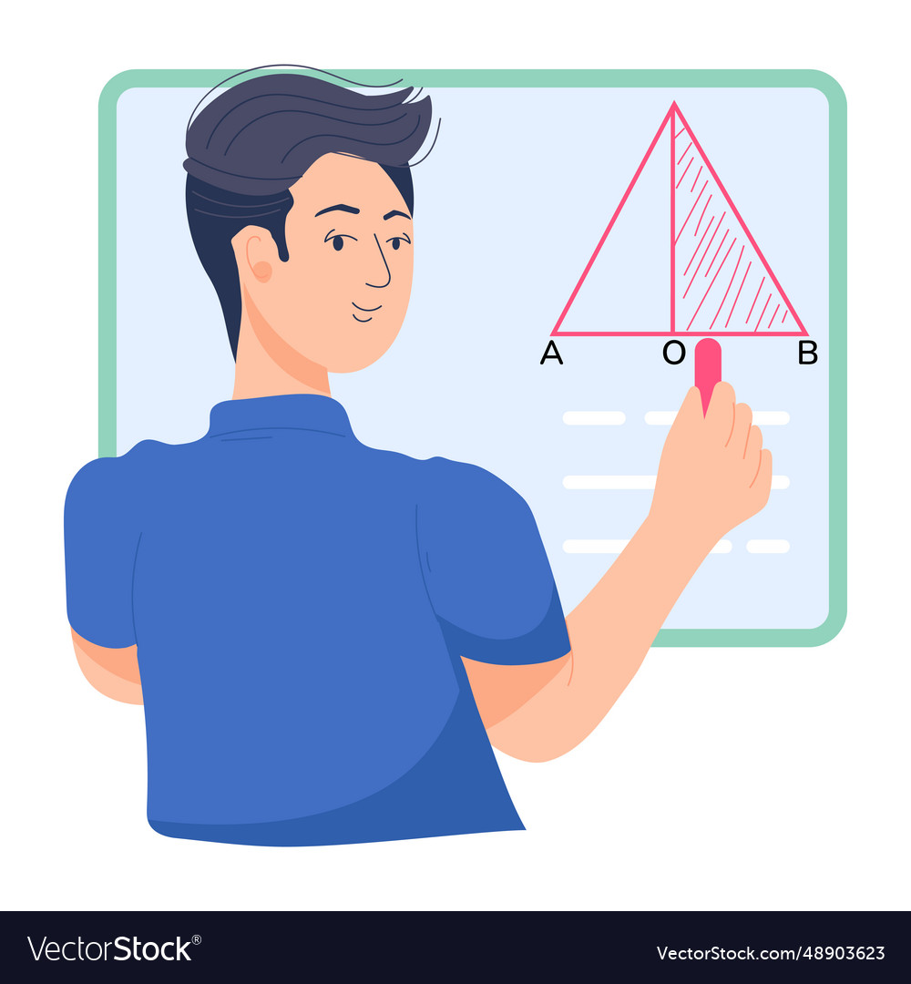 Maths professor Royalty Free Vector Image - VectorStock