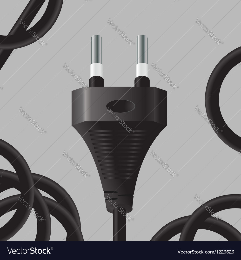 Power plug Royalty Free Vector Image - VectorStock