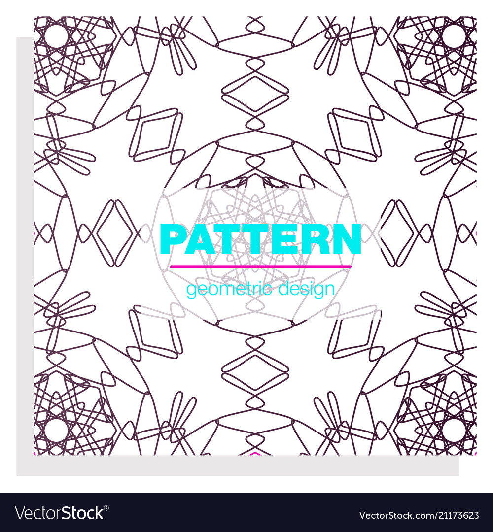 Seamless linear pattern with thin poly lines Vector Image