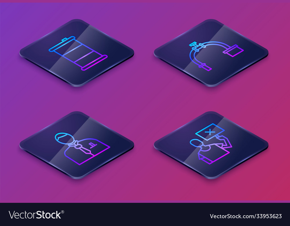 Set isometric line barrel oil businessman Vector Image Set isometric line barrel oil businessman Vector Image