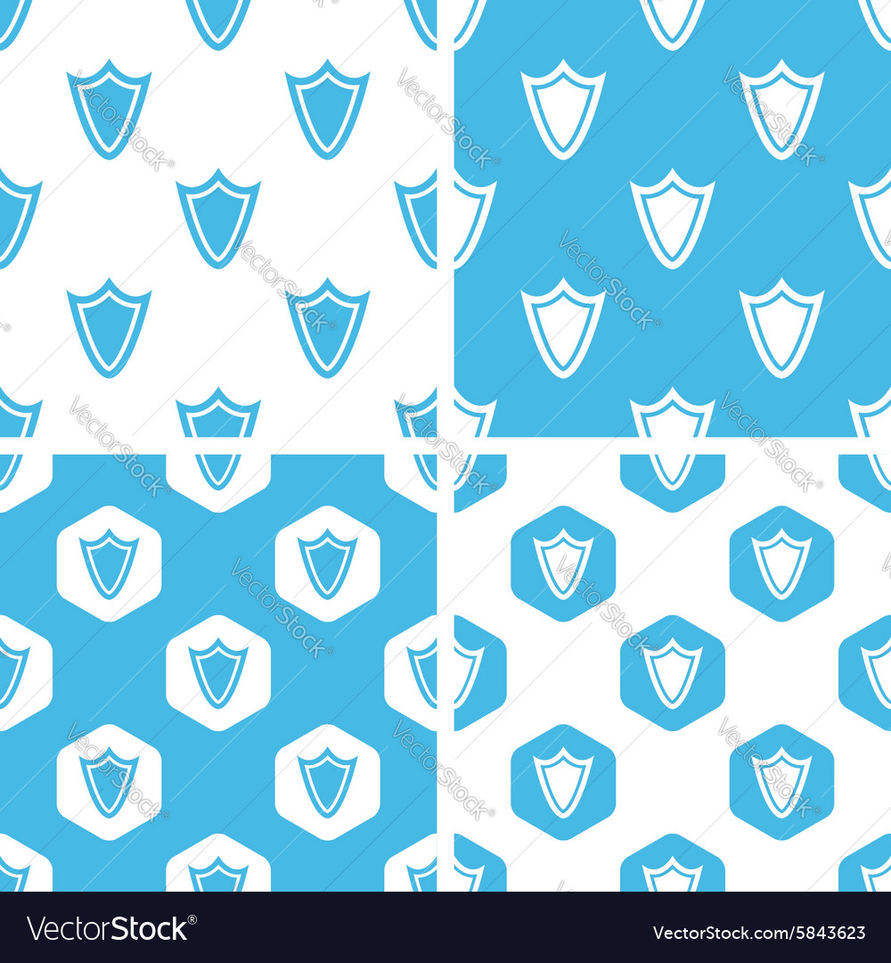 Shield patterns set Royalty Free Vector Image - VectorStock