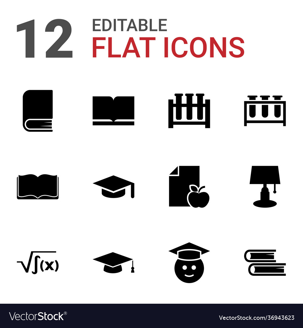 Study icons Royalty Free Vector Image - VectorStock