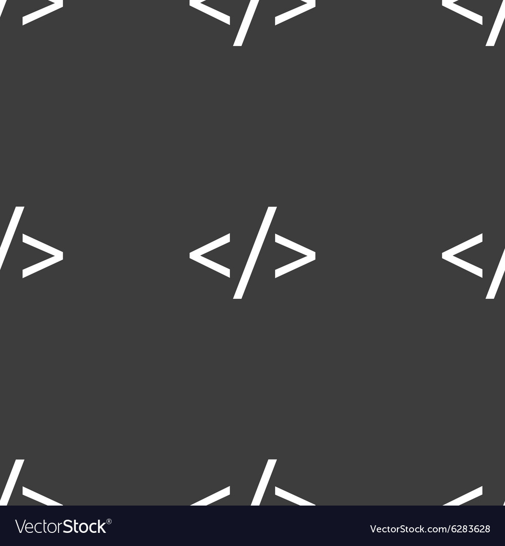 Code sign icon programming language symbol Vector Image Code sign icon programming language symbol Vector Image