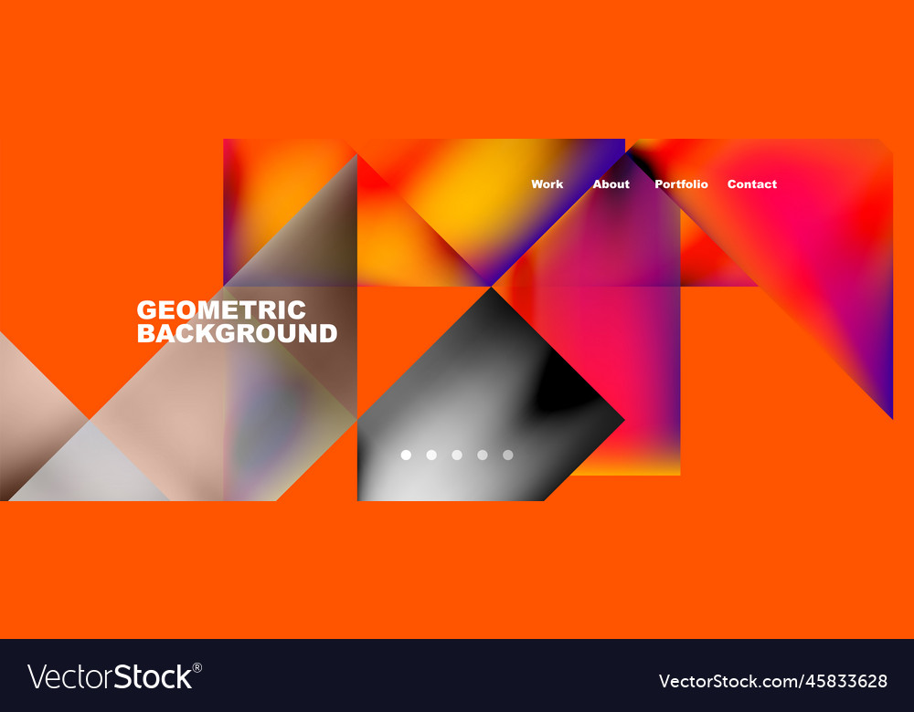 Dynamic lines triangles rectangles geometric Vector Image