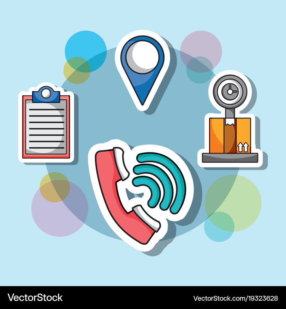 Express delivery service business shipping Vector Image