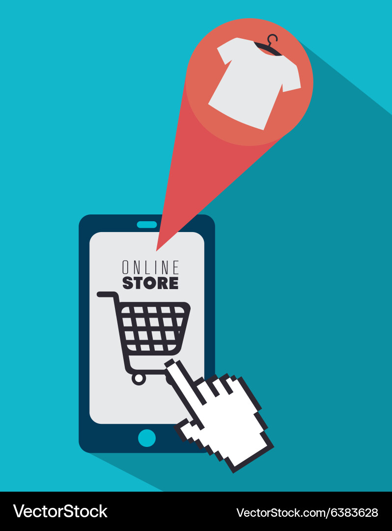 Marketing online and ecommerce sales Royalty Free Vector