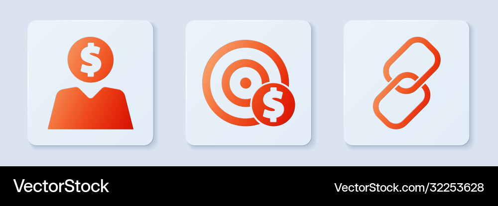 Set target with dollar symbol business man Vector Image