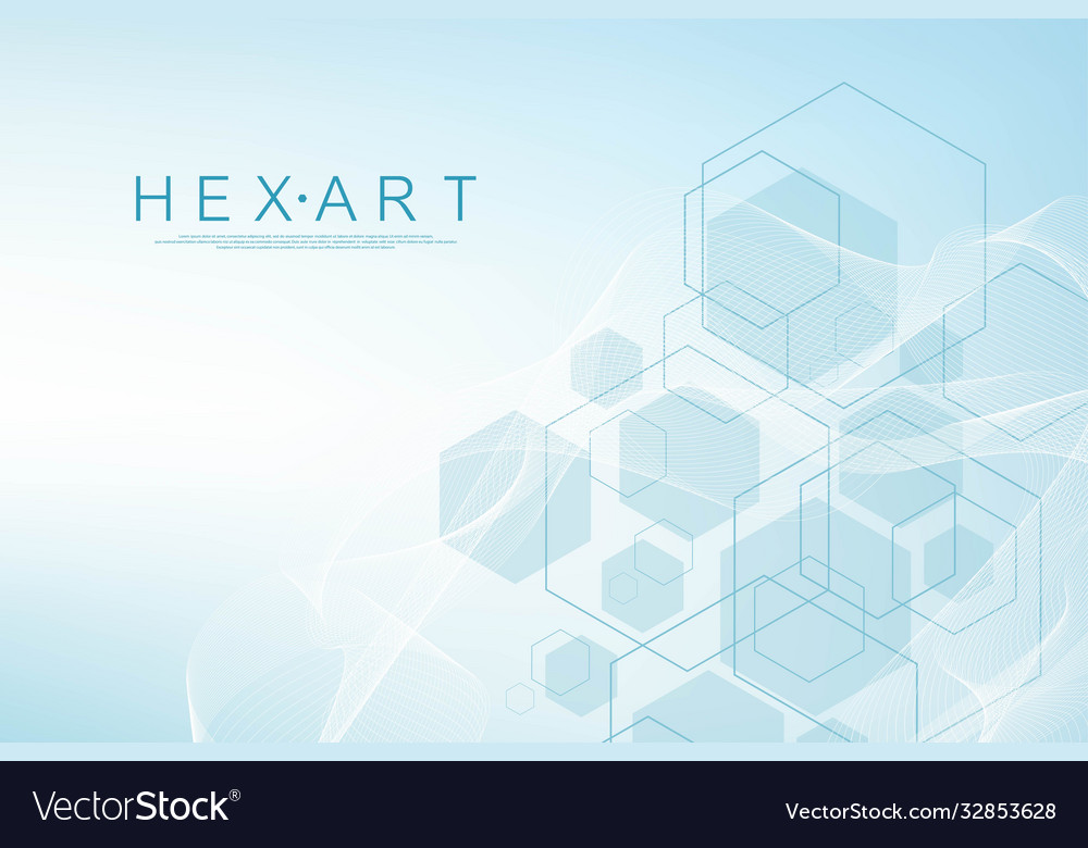Technology abstract lines and dots connect Vector Image