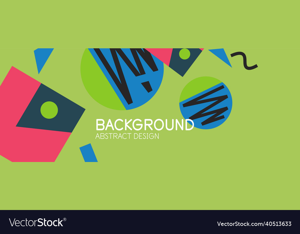 Abstract Background Blocks Lines Triangles Vector Image