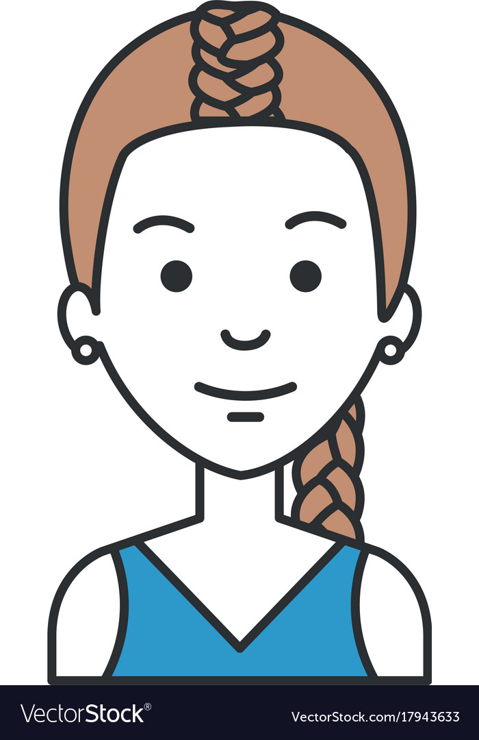 Beautiful woman avatar character Royalty Free Vector Image
