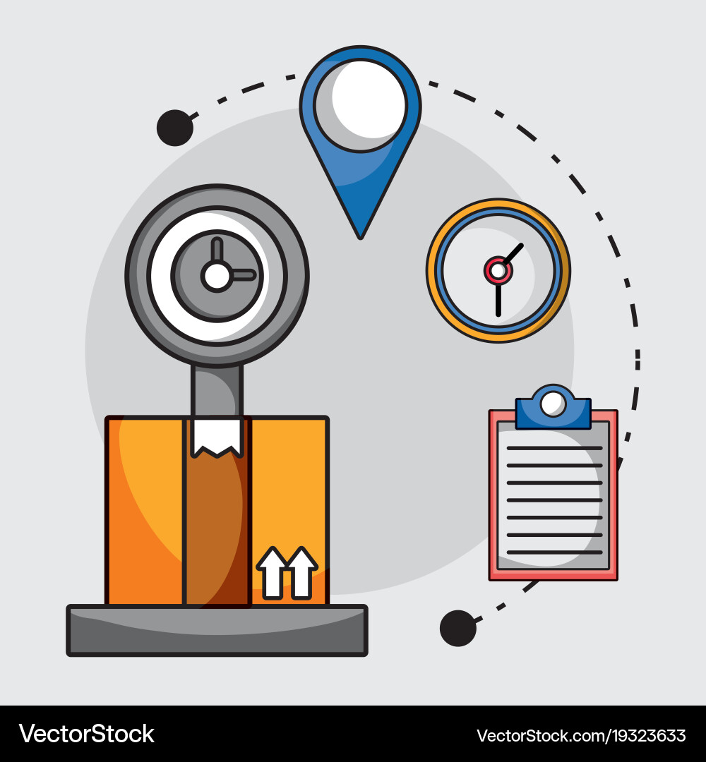 Delivery service business shipping express Vector Image