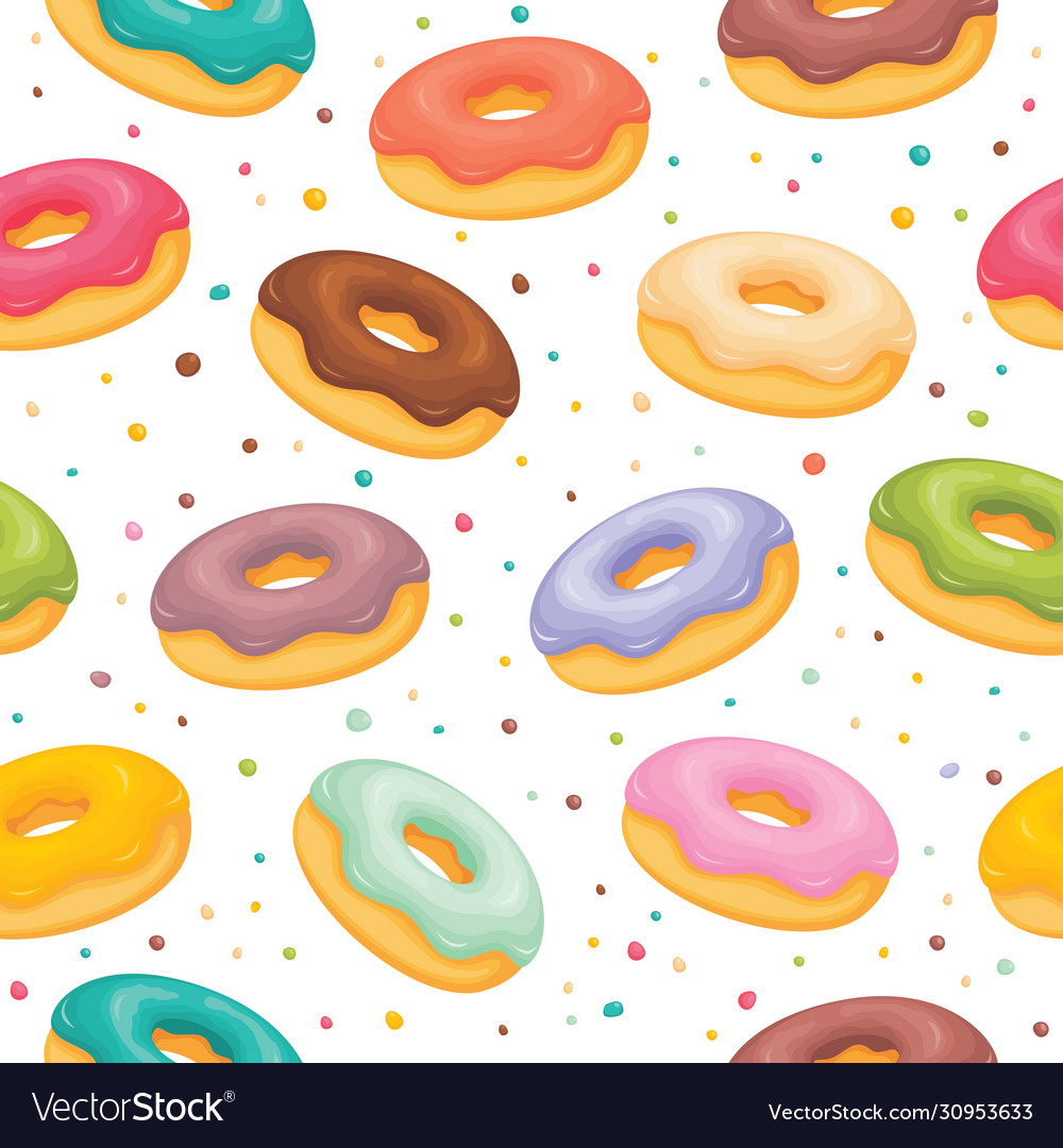 Donuts Royalty Free Vector Image - VectorStock