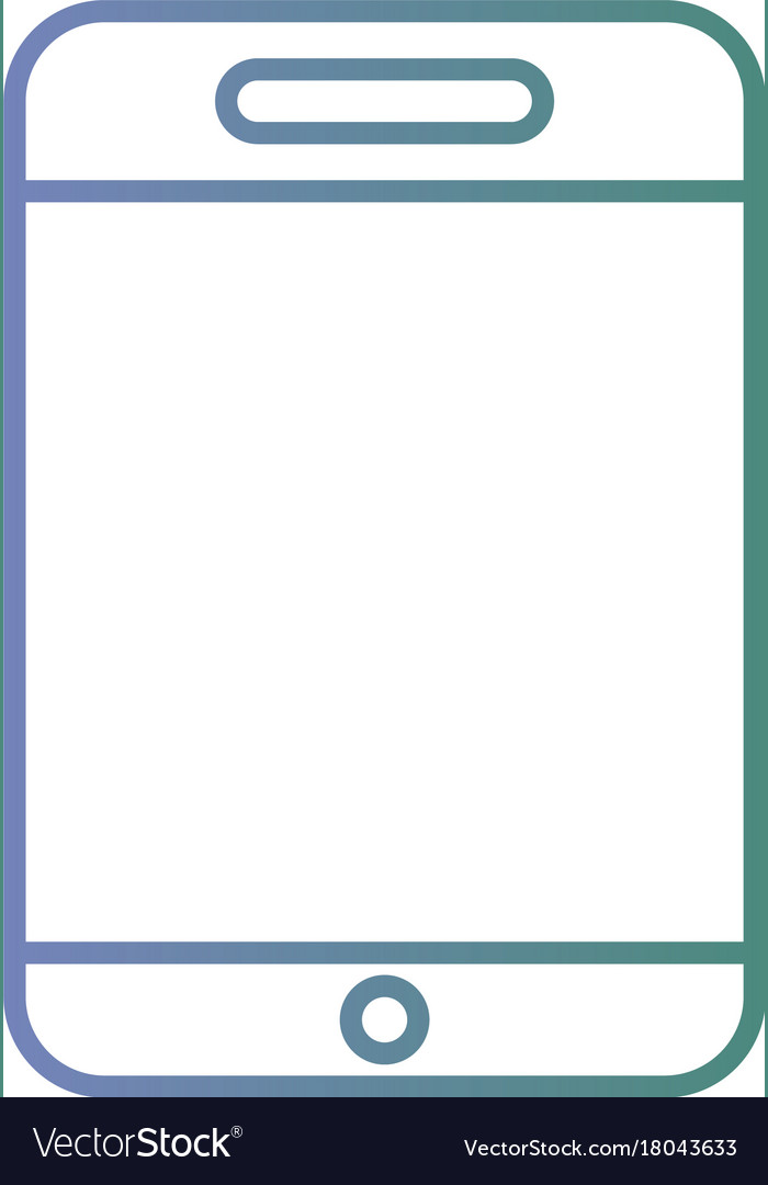 Line smartphone technology to call and talk Vector Image