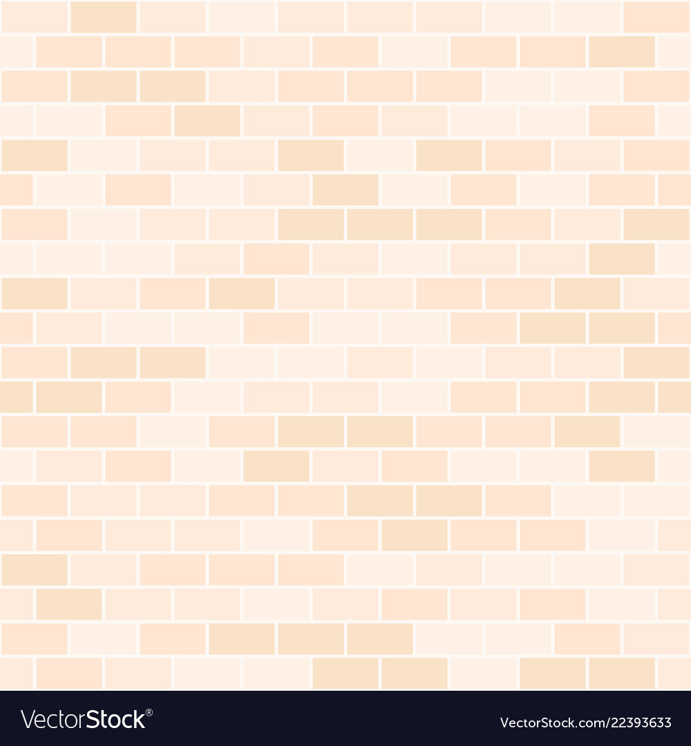 Peach brick pattern seamless Royalty Free Vector Image