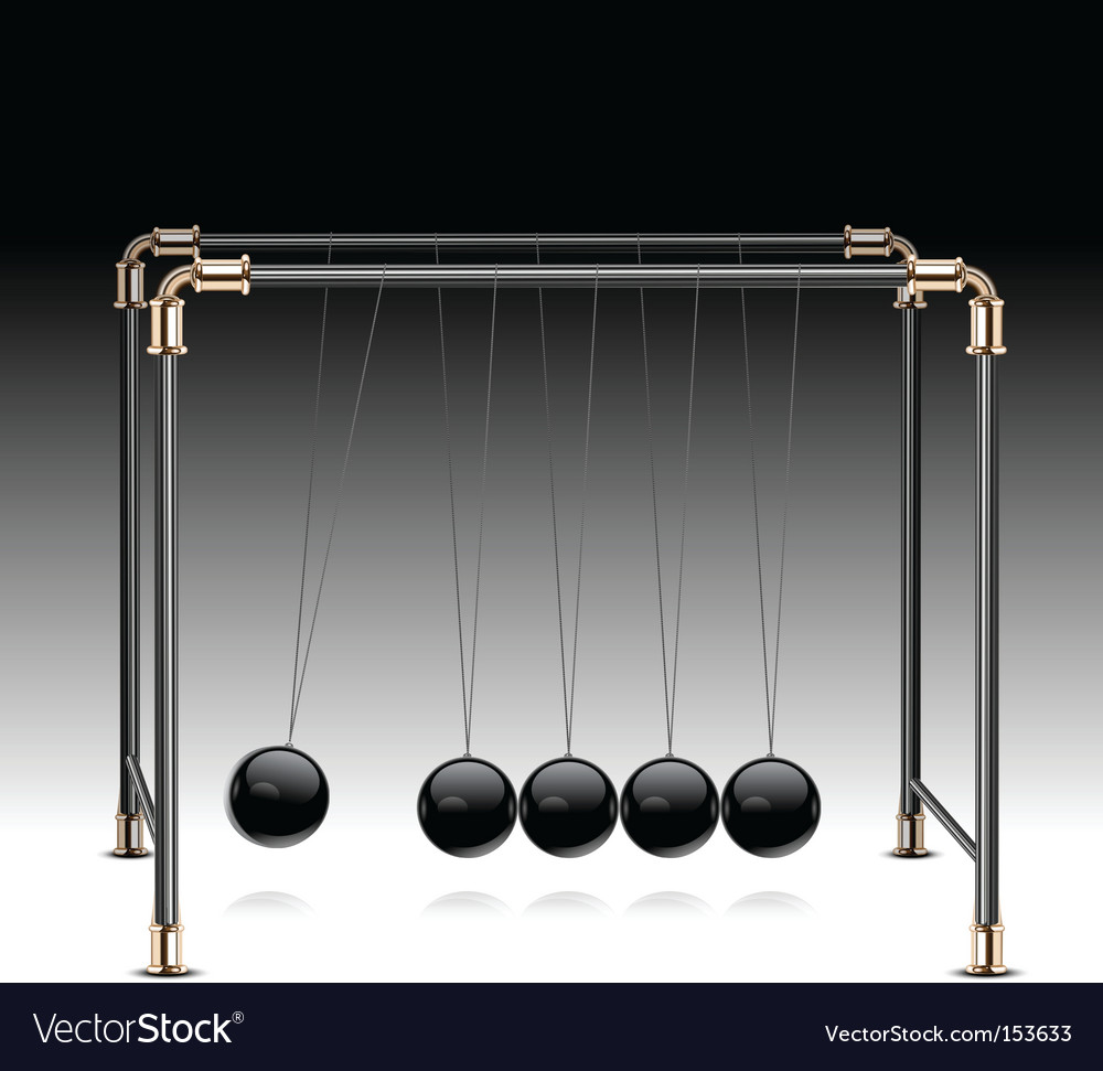 Pendulum on black Royalty Free Vector Image - VectorStock