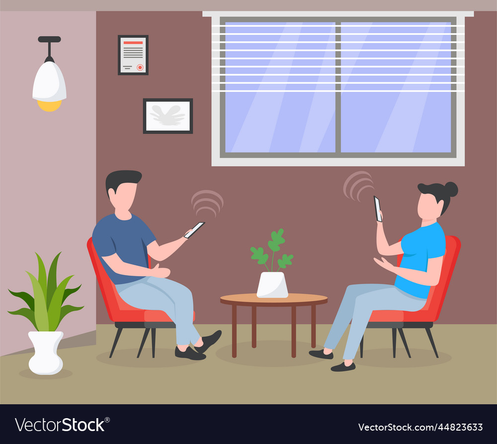 Smartphone users Royalty Free Vector Image - VectorStock