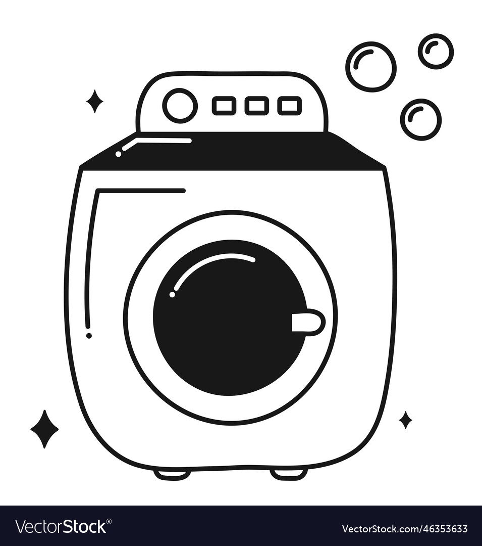 Wash machine icon Royalty Free Vector Image - VectorStock