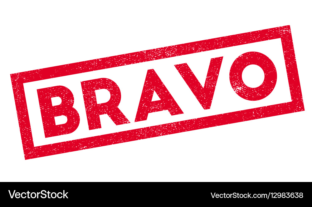 Bravo rubber stamp Royalty Free Vector Image - VectorStock