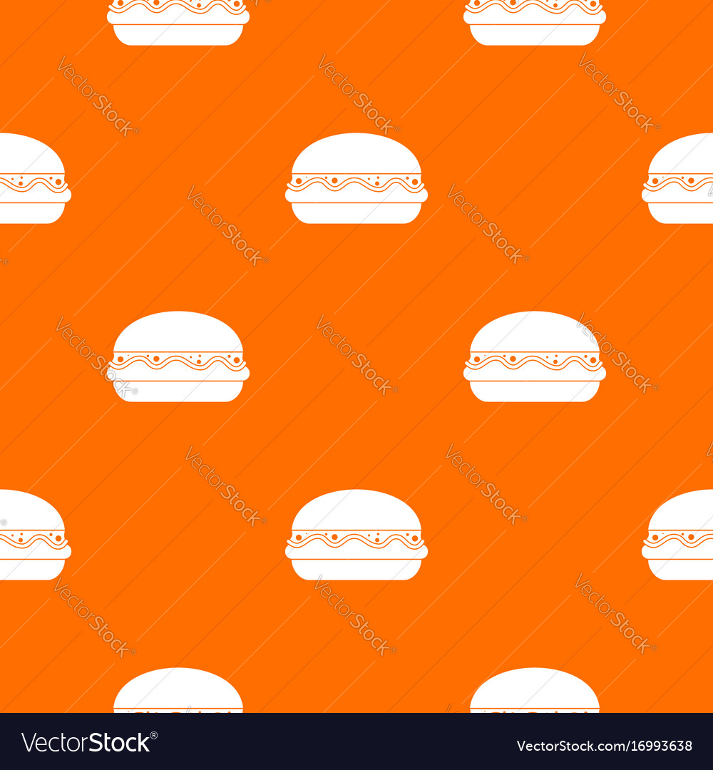 Burger pattern seamless Royalty Free Vector Image
