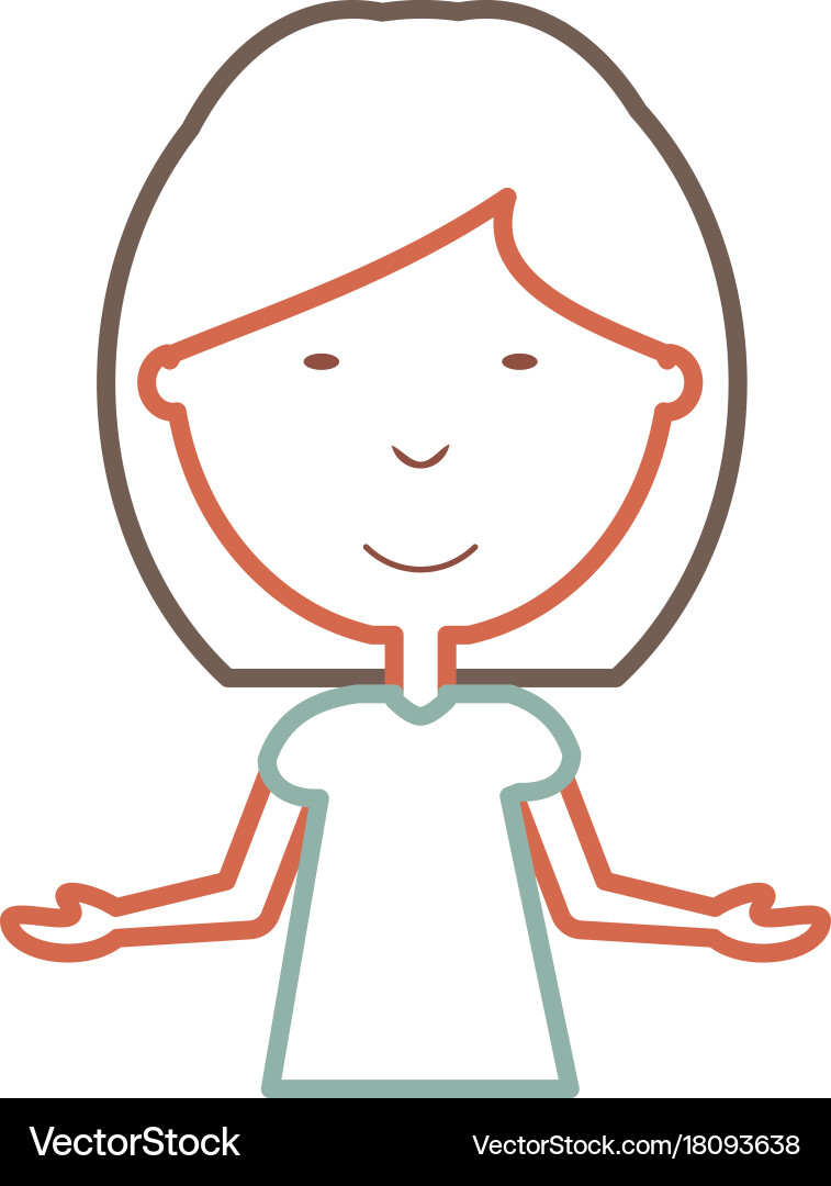 Cartoon girl icon Royalty Free Vector Image - VectorStock