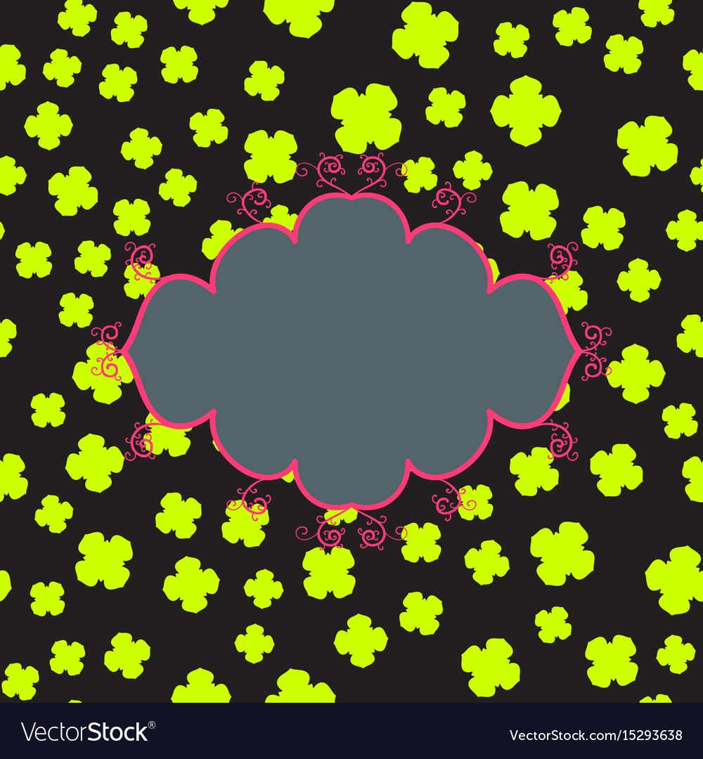 Cloud frame print Royalty Free Vector Image - VectorStock