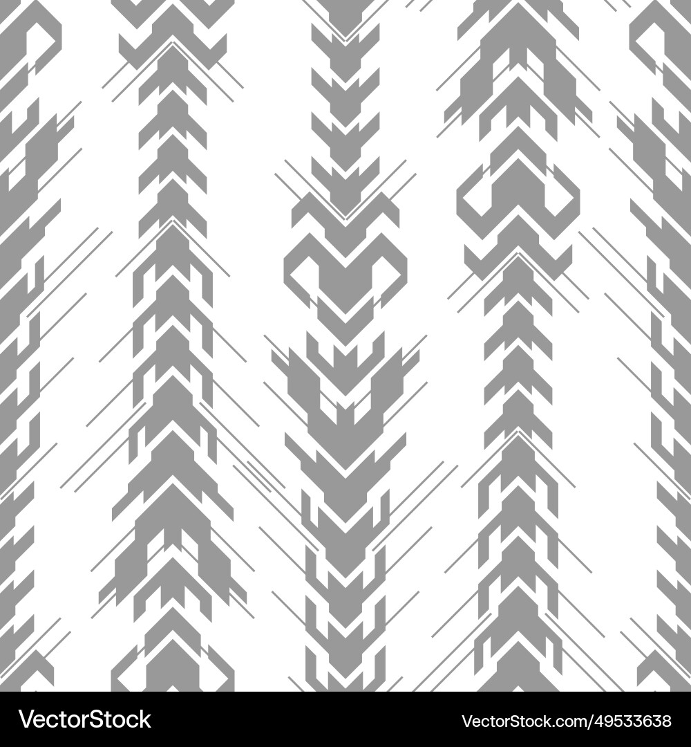 Cyber abstract pattern digital neo tribal style Vector Image