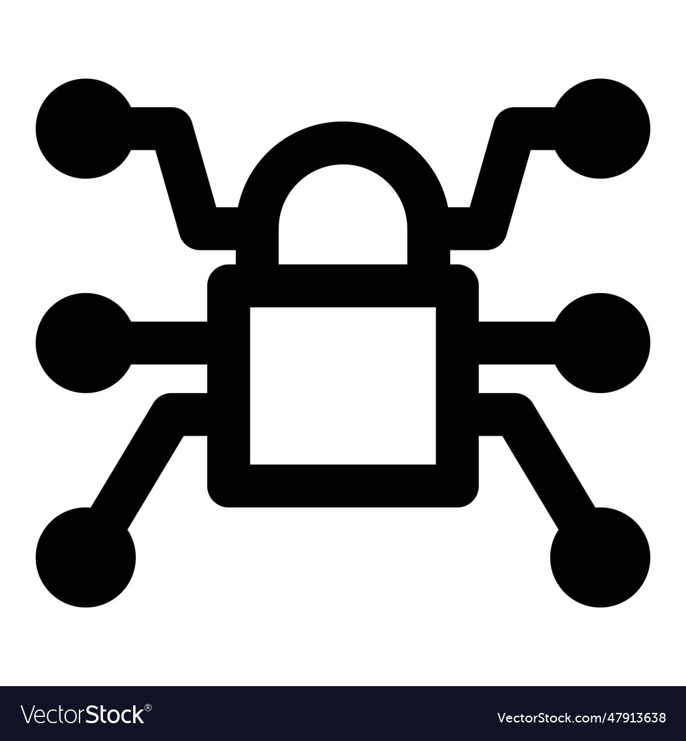 To secure data encryption locks are utilized Vector Image