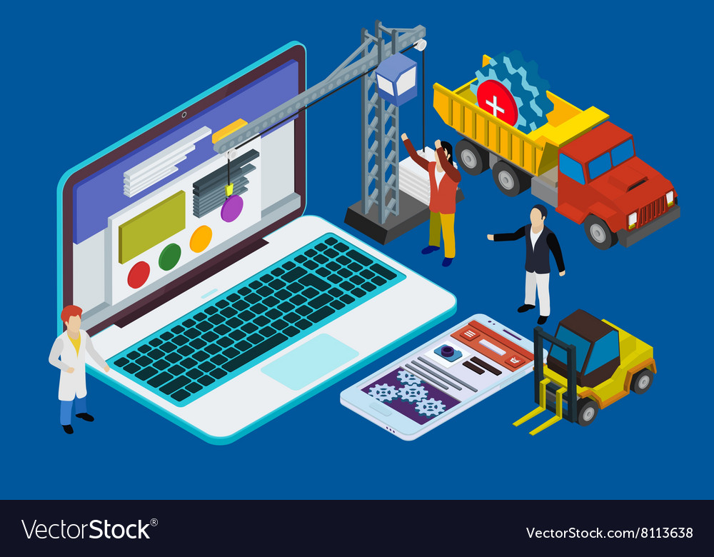 Website development experienced team Royalty Free Vector