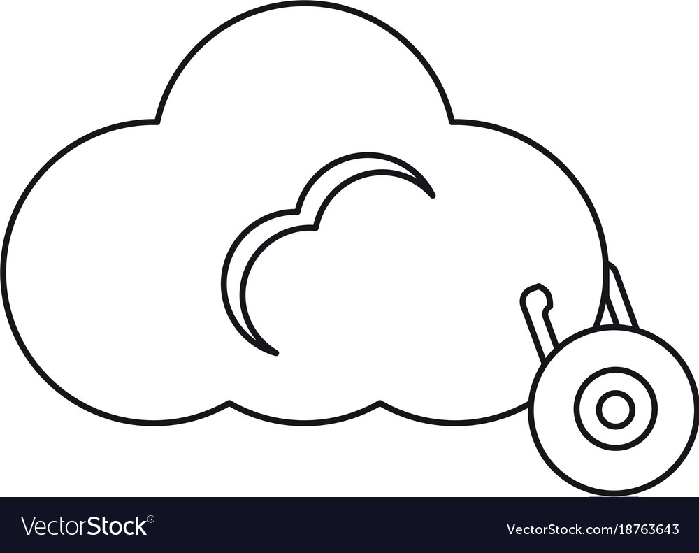 Cloud storage design concept Royalty Free Vector Image