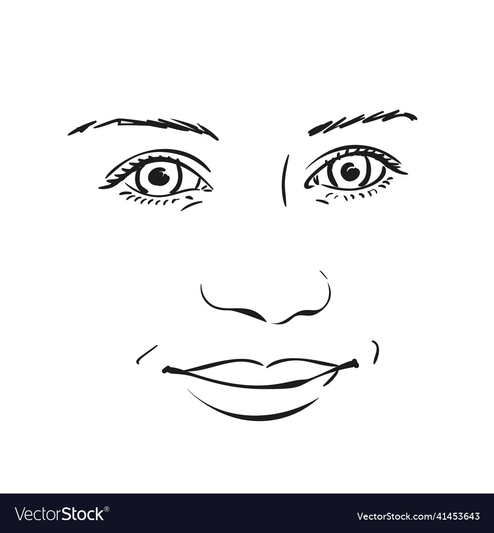 Face Royalty Free Vector Image - VectorStock