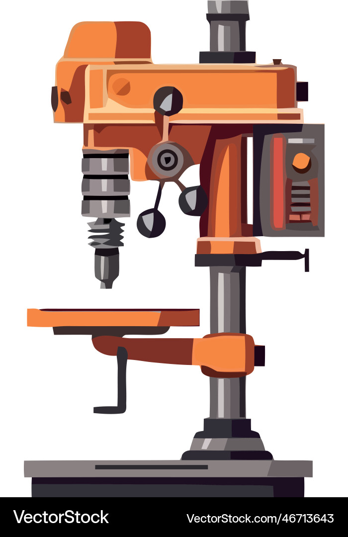 Modern machinery in factory uses advanced Vector Image