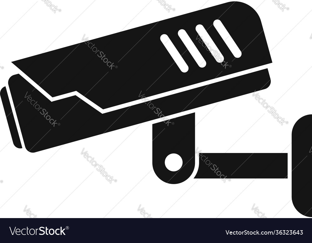 Security camera icon simple style Royalty Free Vector Image