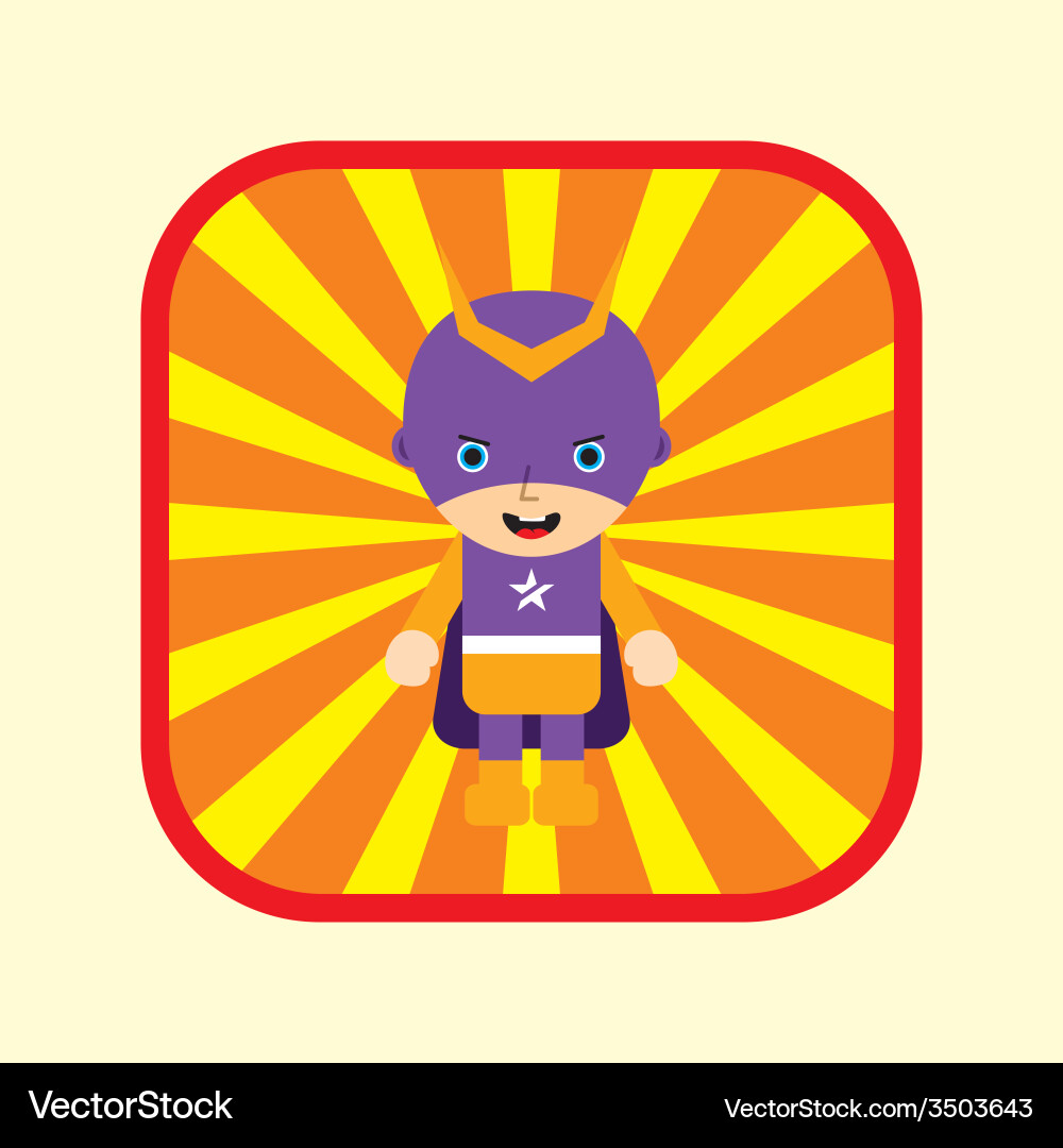 Superhero cartoon Royalty Free Vector Image - VectorStock