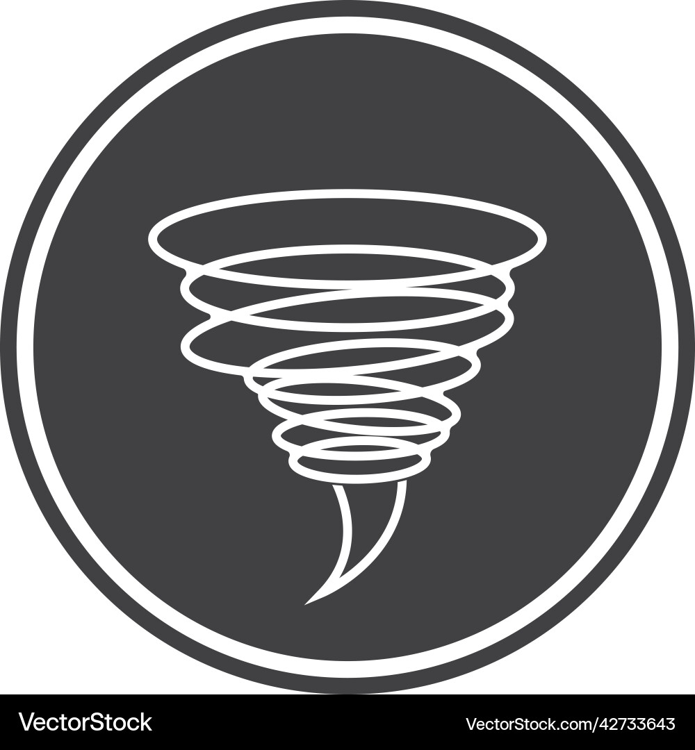 Tornado icon Royalty Free Vector Image - VectorStock