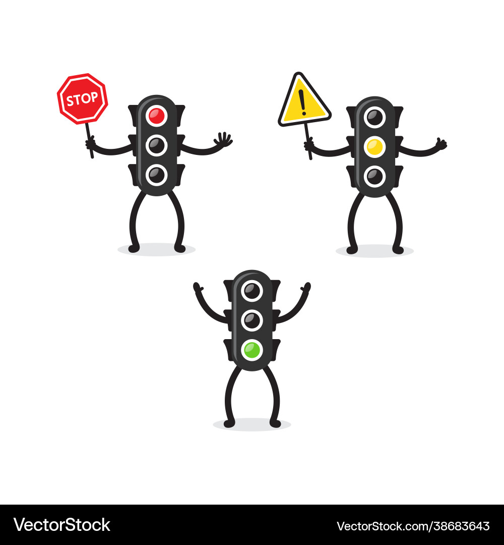 Traffic light icon design Royalty Free Vector Image