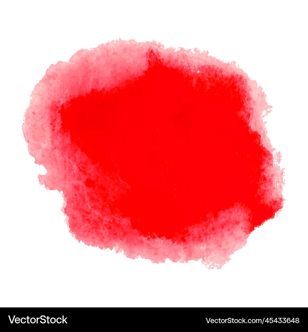 Abstract liquid watercolor red stain Royalty Free Vector