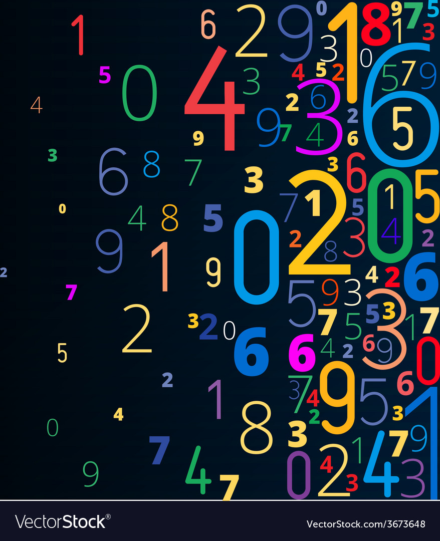 Background from numbers Royalty Free Vector Image