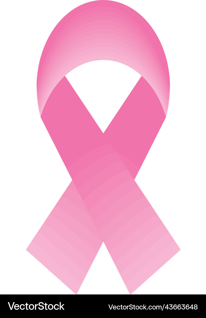 Breast cancer ribbon Royalty Free Vector Image