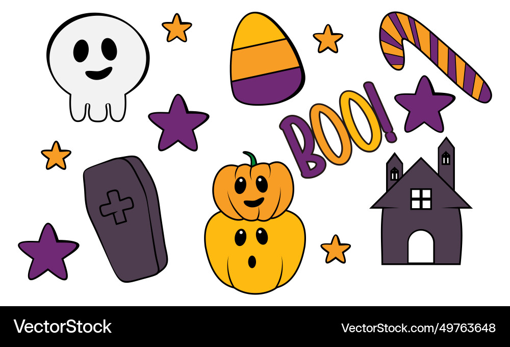 Cartoon halloween design Royalty Free Vector Image