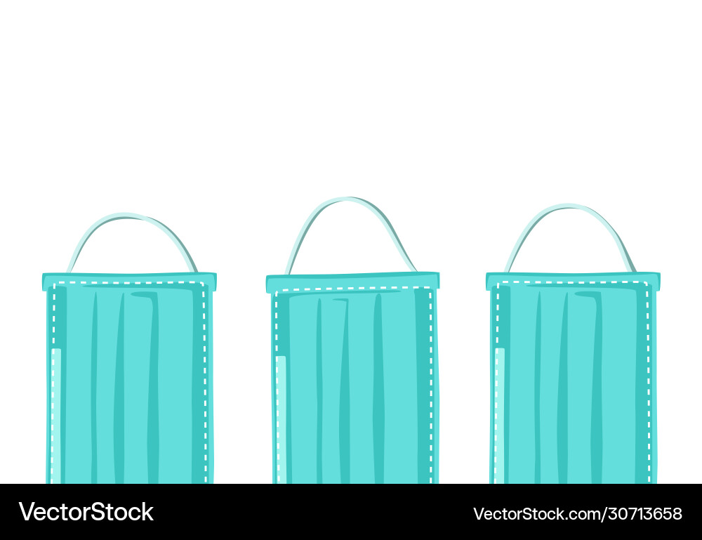 Blue mask icon stop covid-19 Royalty Free Vector Image