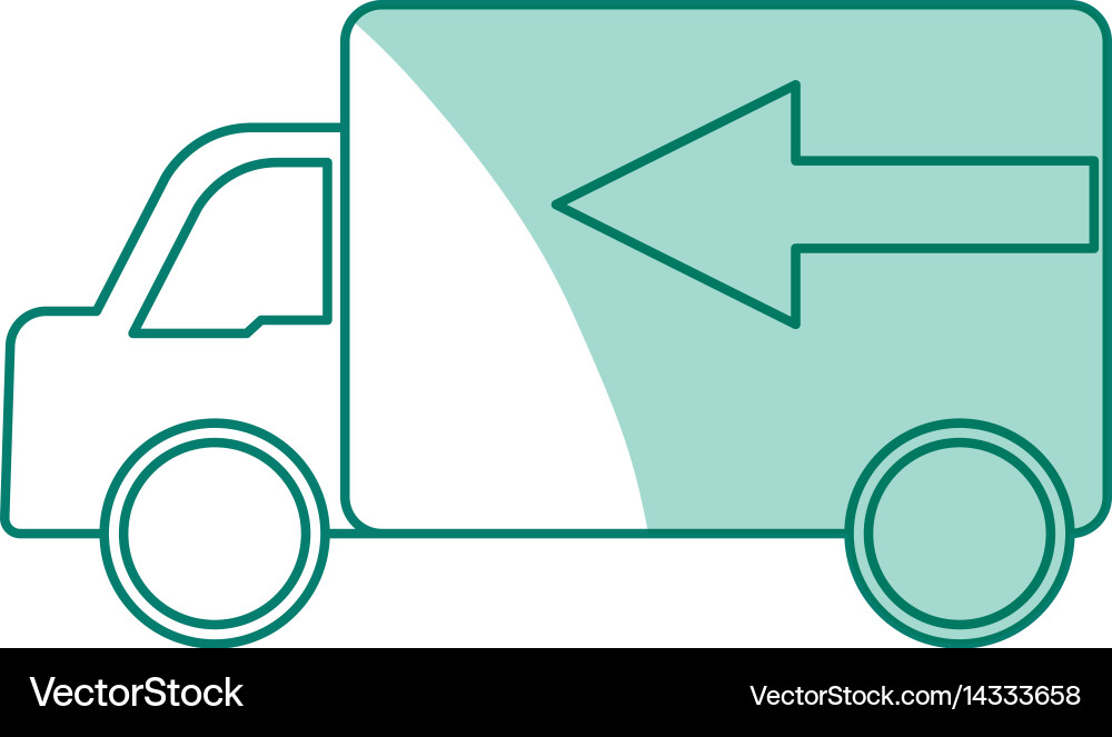 Delivery truck vehicle Royalty Free Vector Image