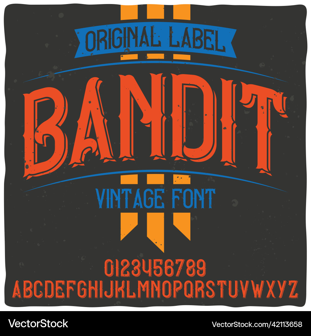 Good handcrafted font for any label design Vector Image