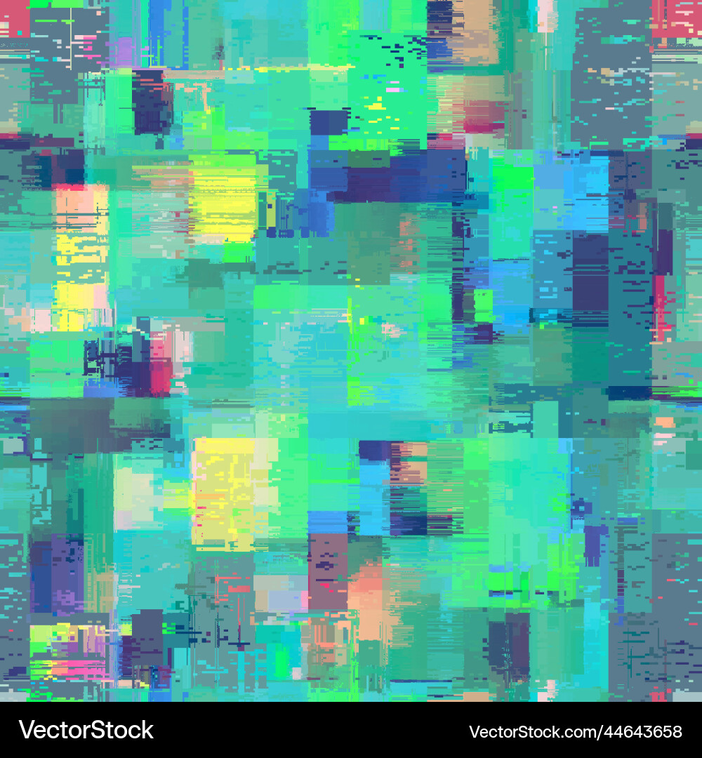 Image with imitation of grunge datamoshing Vector Image