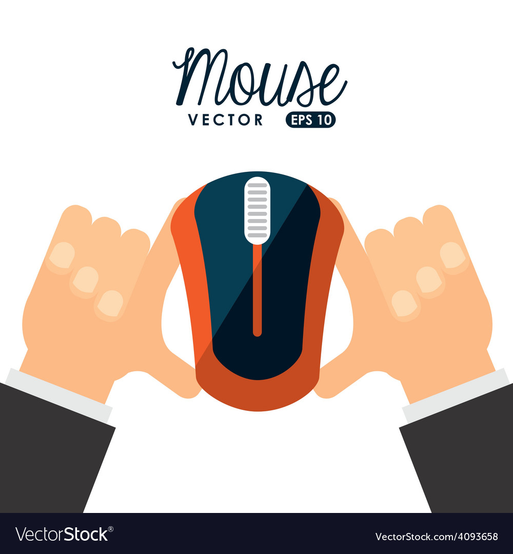 Mouse device Royalty Free Vector Image - VectorStock