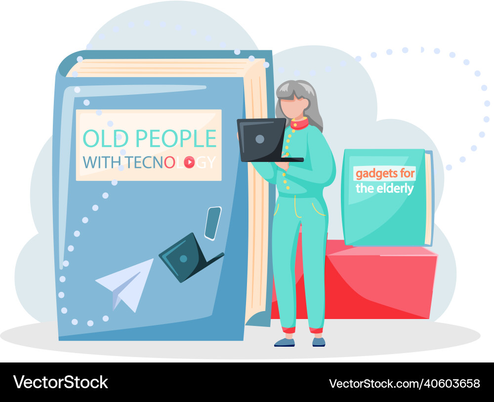 Online lecture and training gadgets for old people